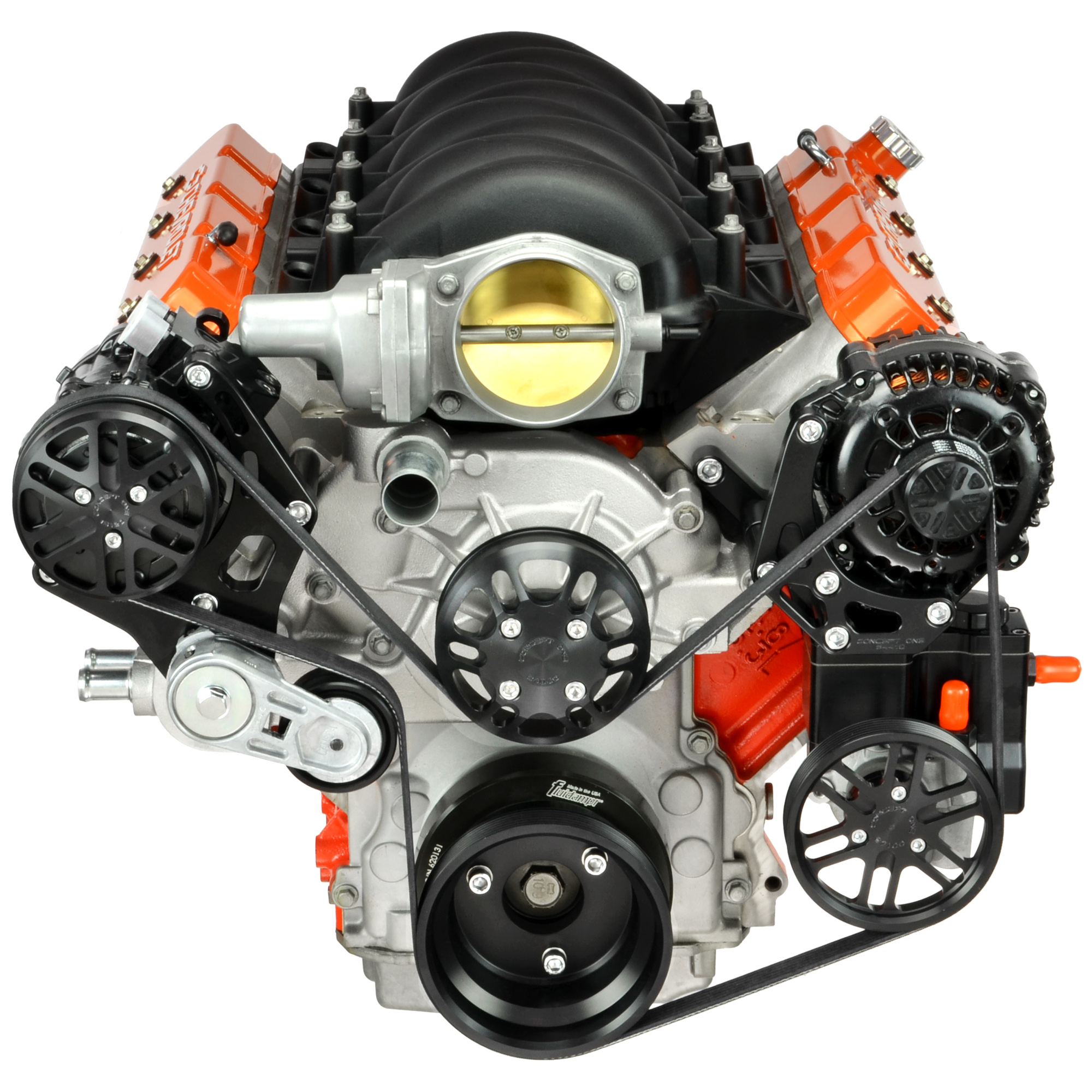 Chevy LS Serpentine Pulley Kit 6-Rib | Alternator AC Power Steering ...