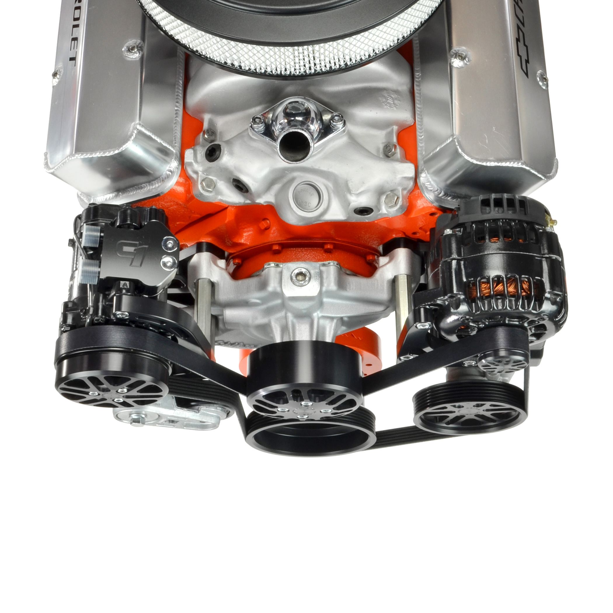 SB Chevy Serpentine Pulley Kit – Alternator AC Power Steering – Kilgore ...